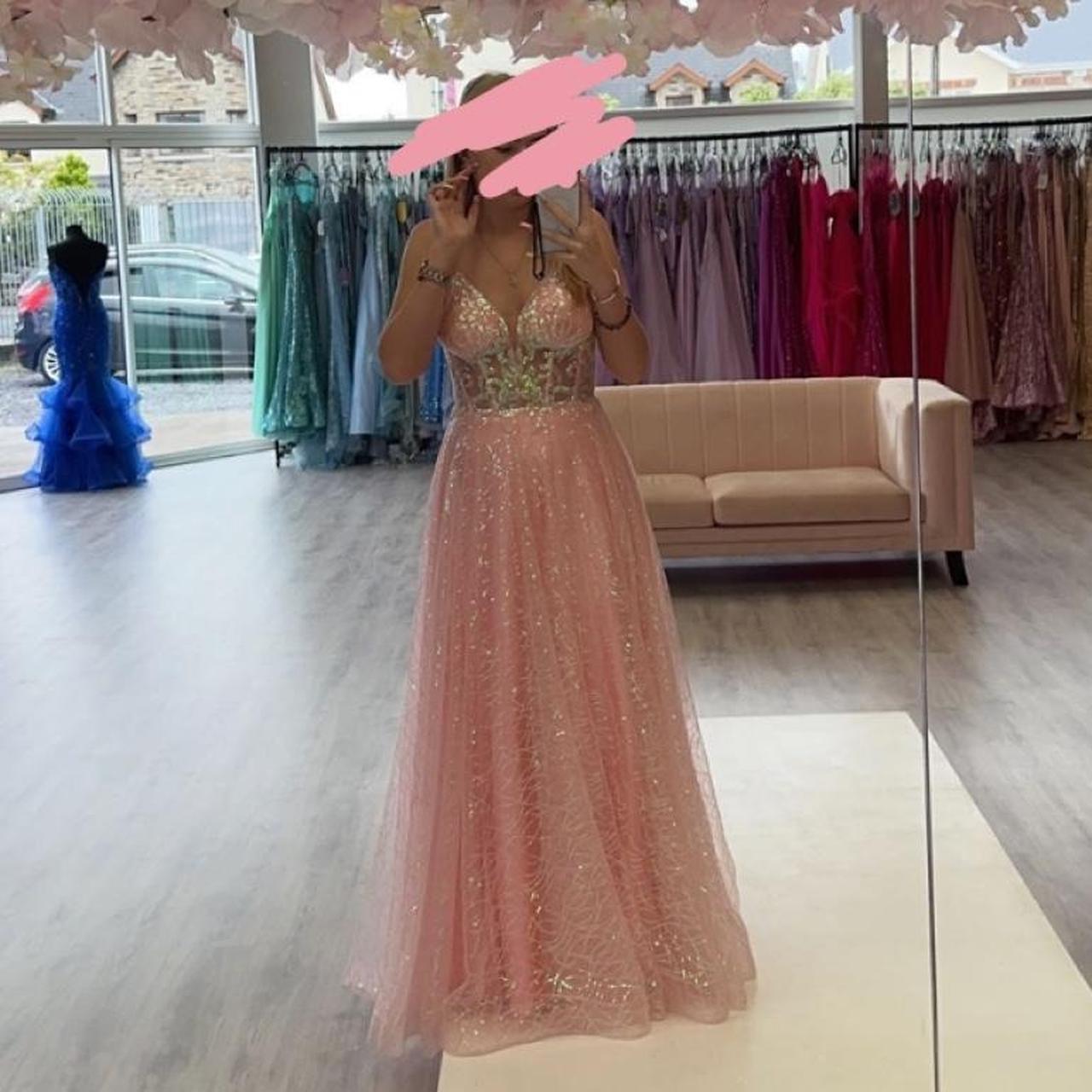 Selling this debs/prom dress for a friend. Size 10... - Depop