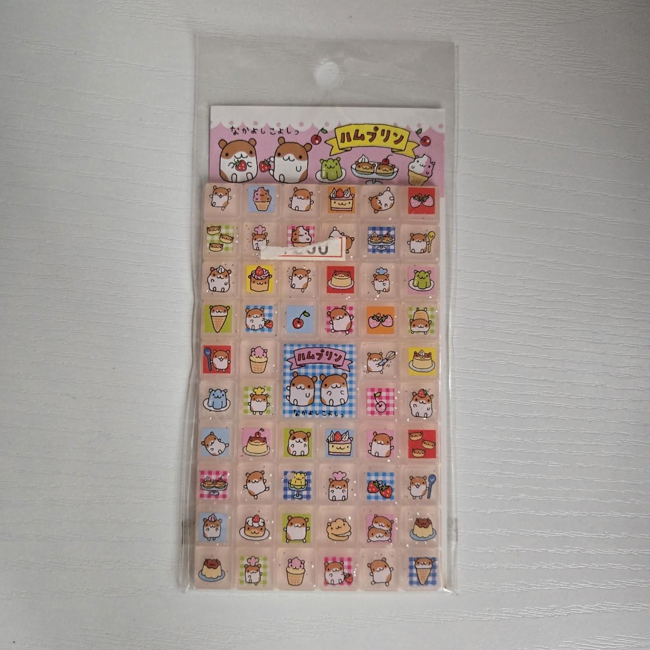 Cute cube hamster stickers sheet. These stickers... - Depop