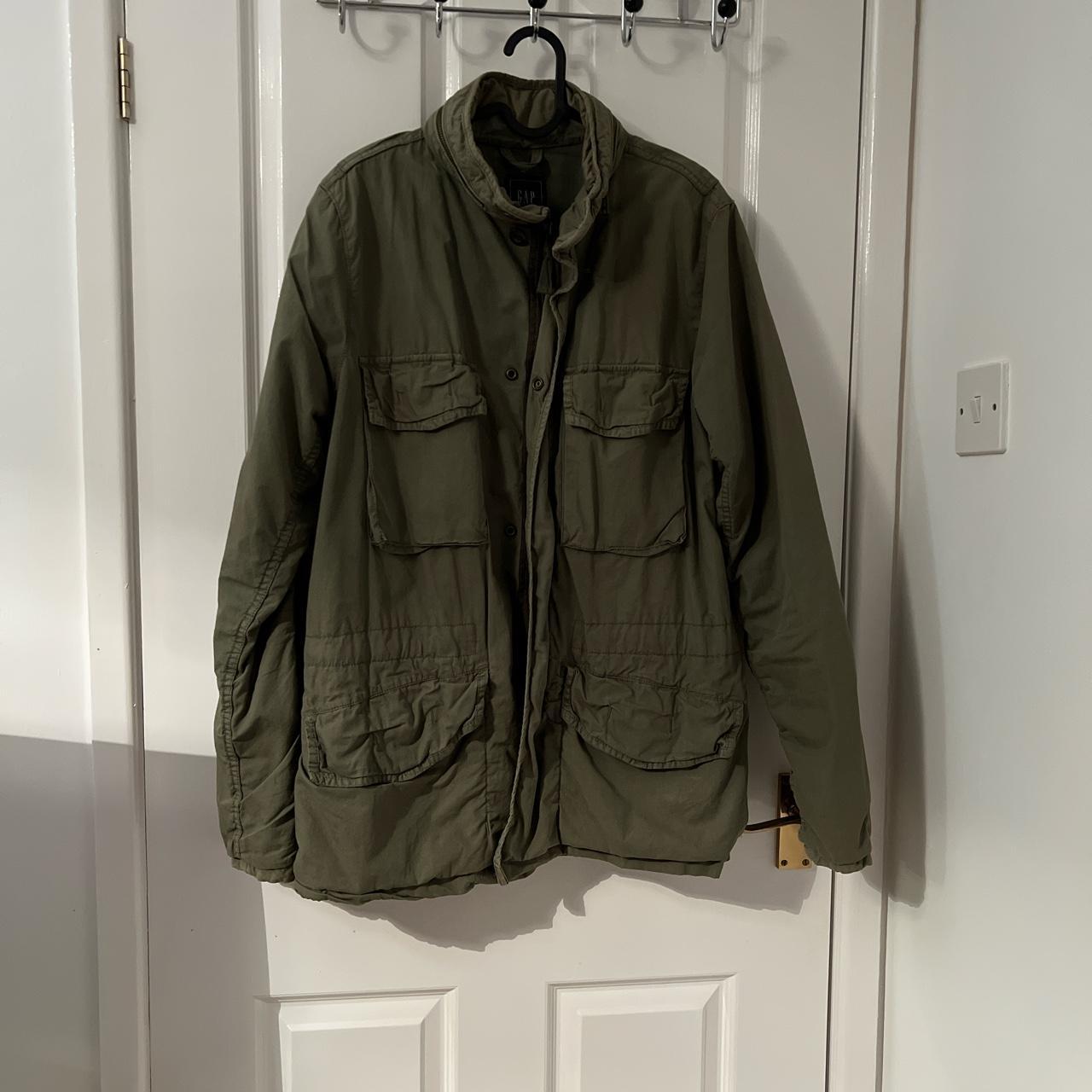 Vintage GAP green utility jacket Size Medium - Depop