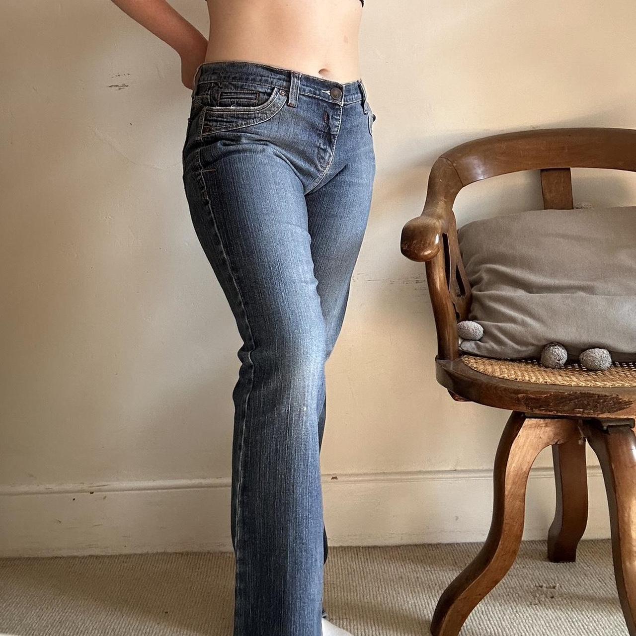 Low waisted/mid rise Limbo flare / bootleg jeans.... - Depop