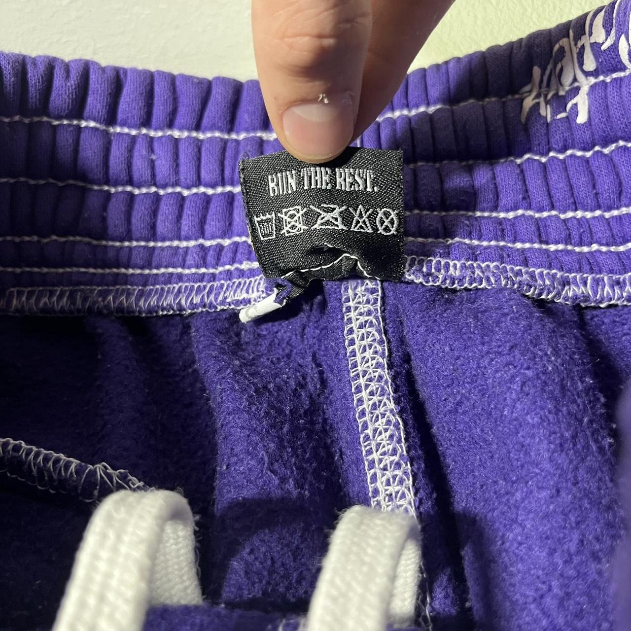 Corteiz Script Jogger Purple/White 💧 Very rare Nice... - Depop