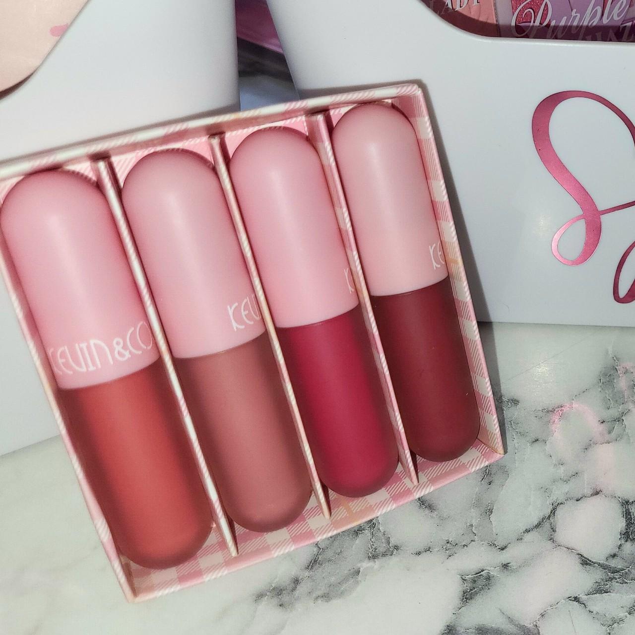 BRAND NEW NUDE PINK & RED Lip Gloss Gift Set 🛑🛑NO... - Depop