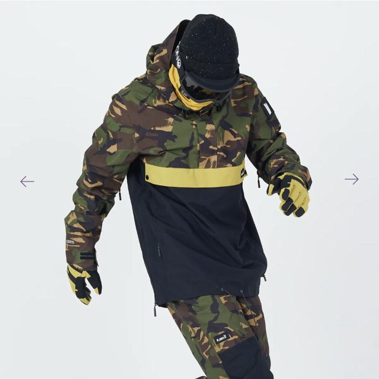 Men’s Ski Jacket Snowboard Jacket Planks Black and... - Depop