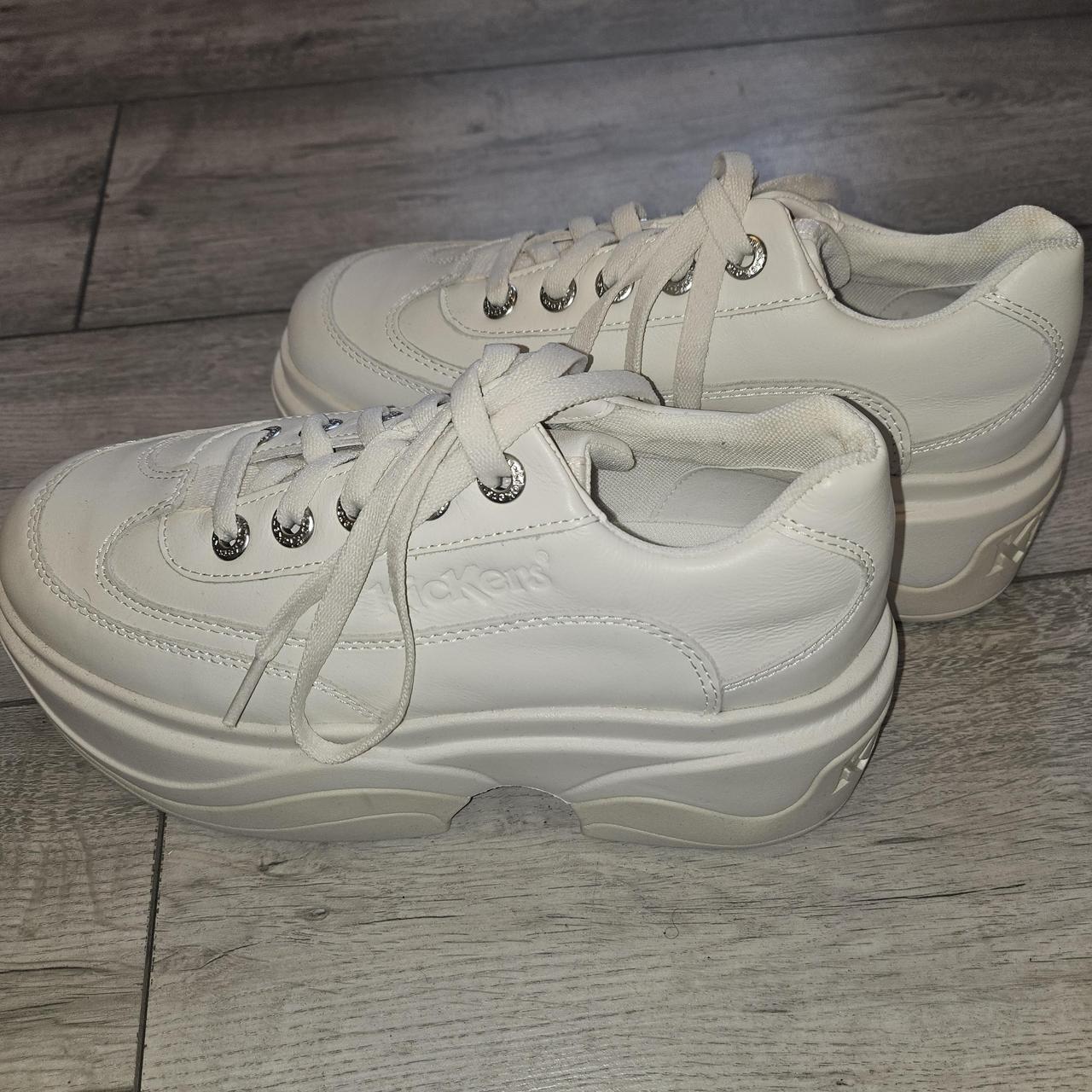 Kickers Kade Lo Leather Platform Shoes in UK5/EU38.... | Depop