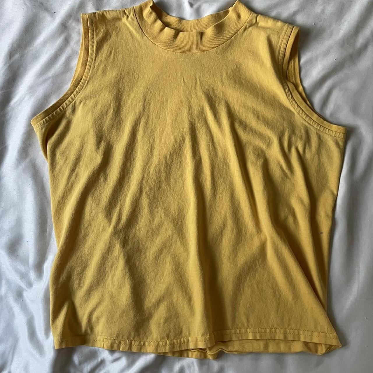 Women’s yellow tank - Depop