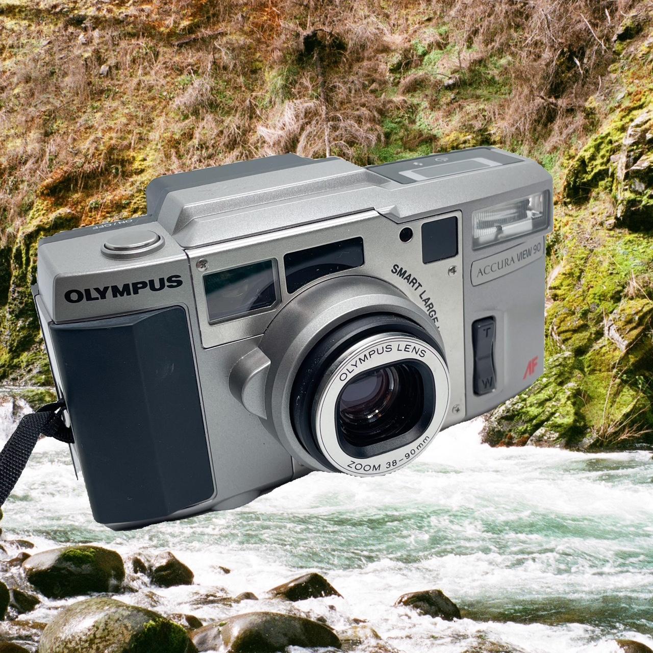 Olympus Silver and Black Cameras-and-accessories | Depop