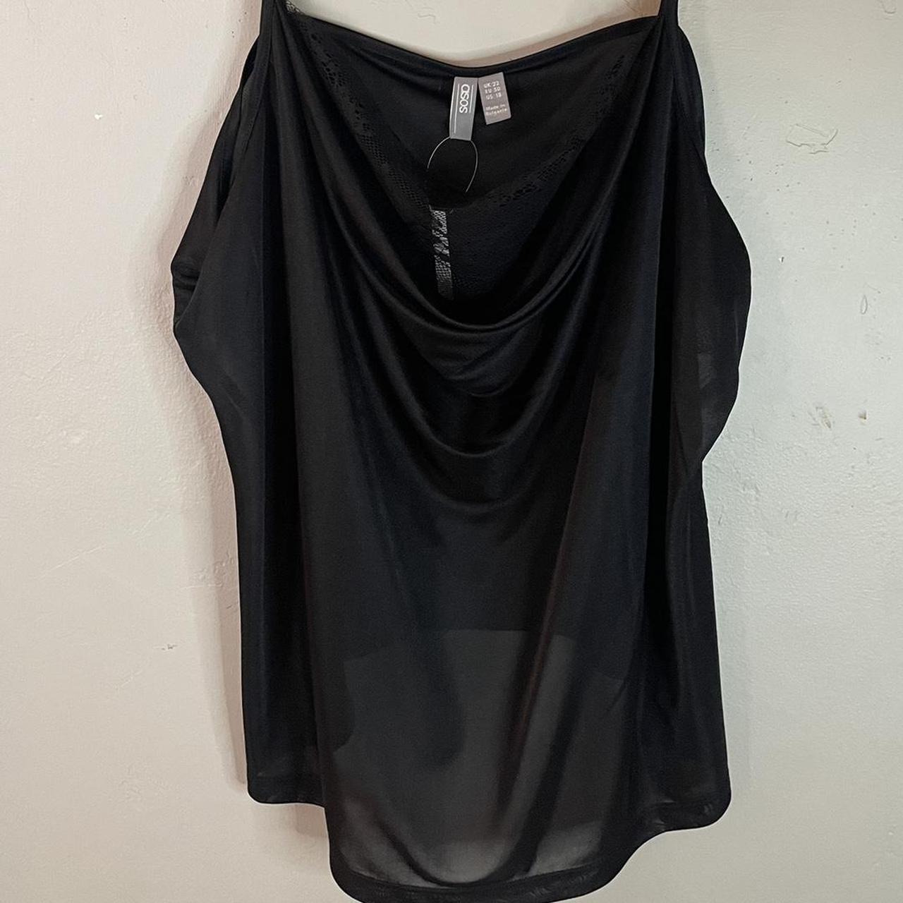 ASOS Curve draped lace cami. Never worn, new with tags! - Depop