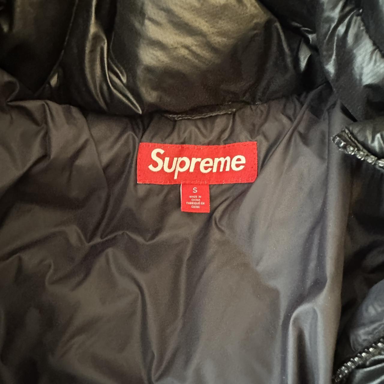 Supreme puffer jacket Black puffer jacket Perfect... - Depop