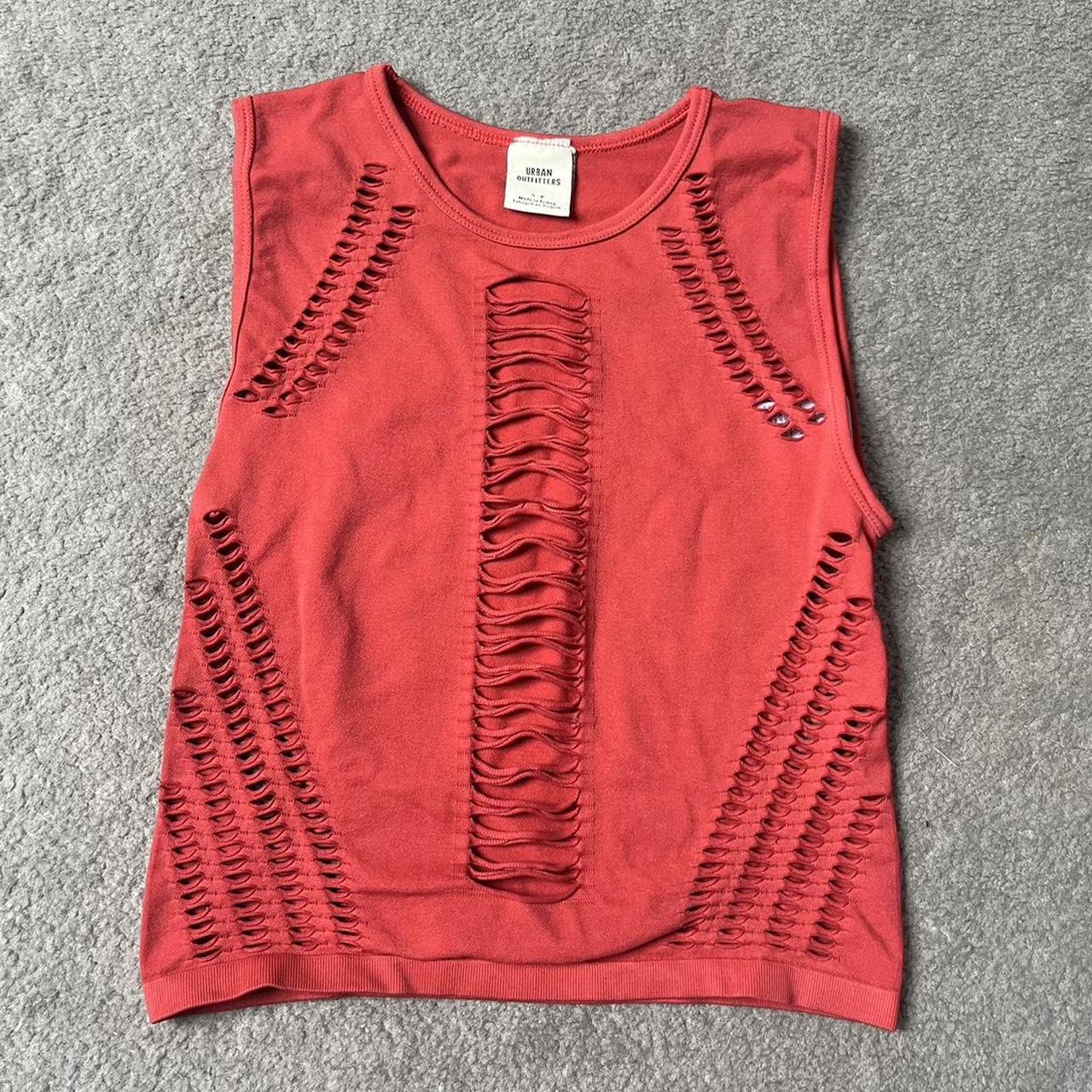 Gorg orange cut out urban outfitters top. Such a... - Depop