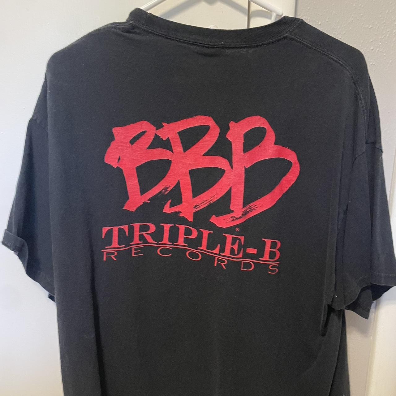 Gridiron album cover shirt, triple B back logo. XL... - Depop