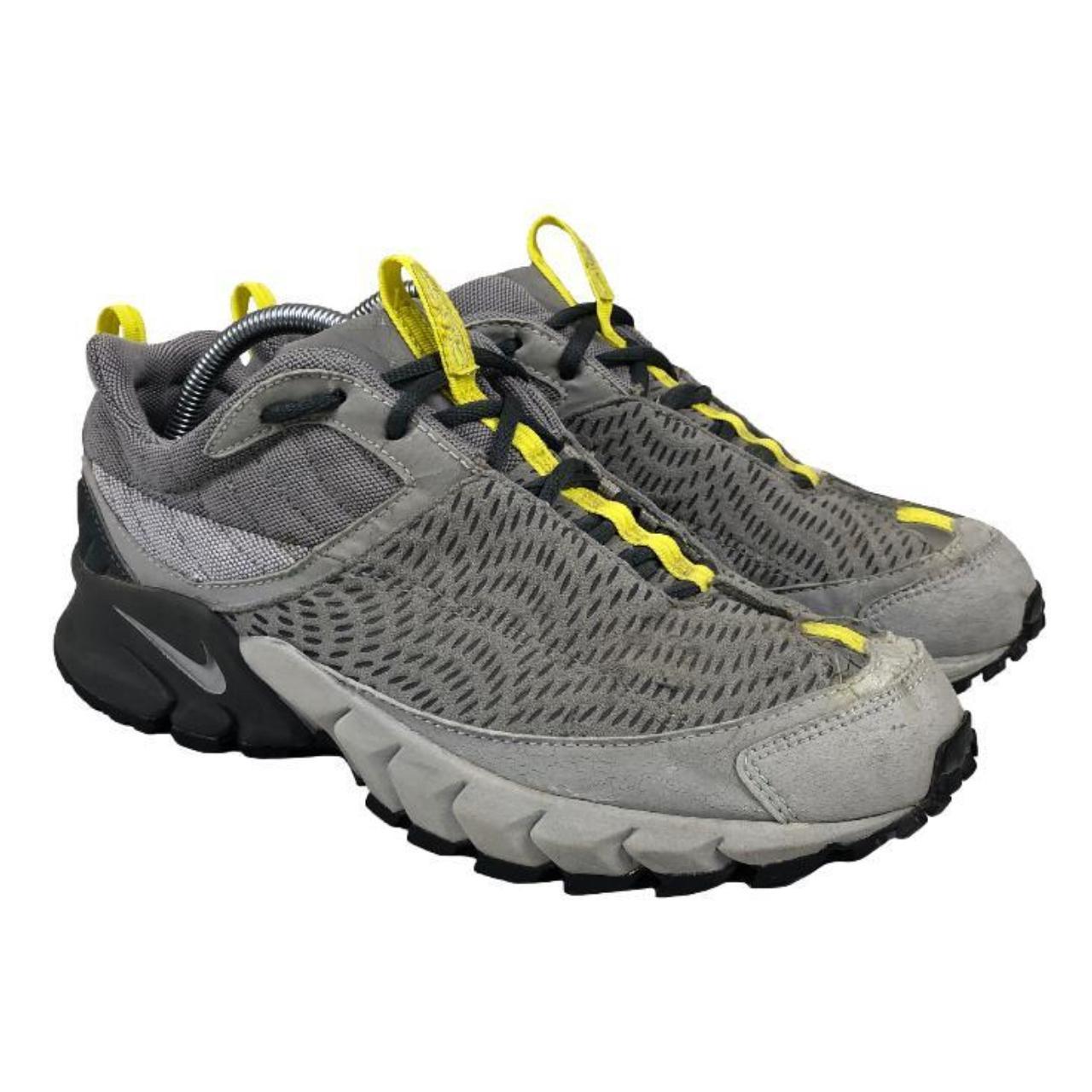 Nike ACG Women's Grey and Yellow Trainers | Depop