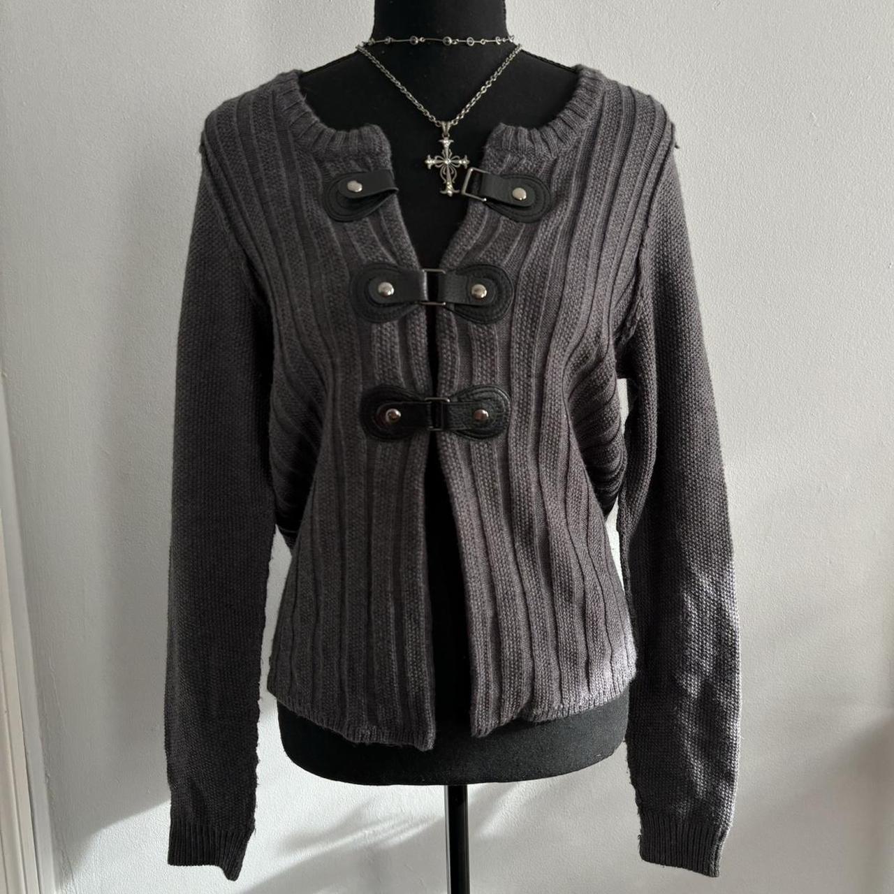 Wool leather buckle sweater Cute sweater with peep... - Depop