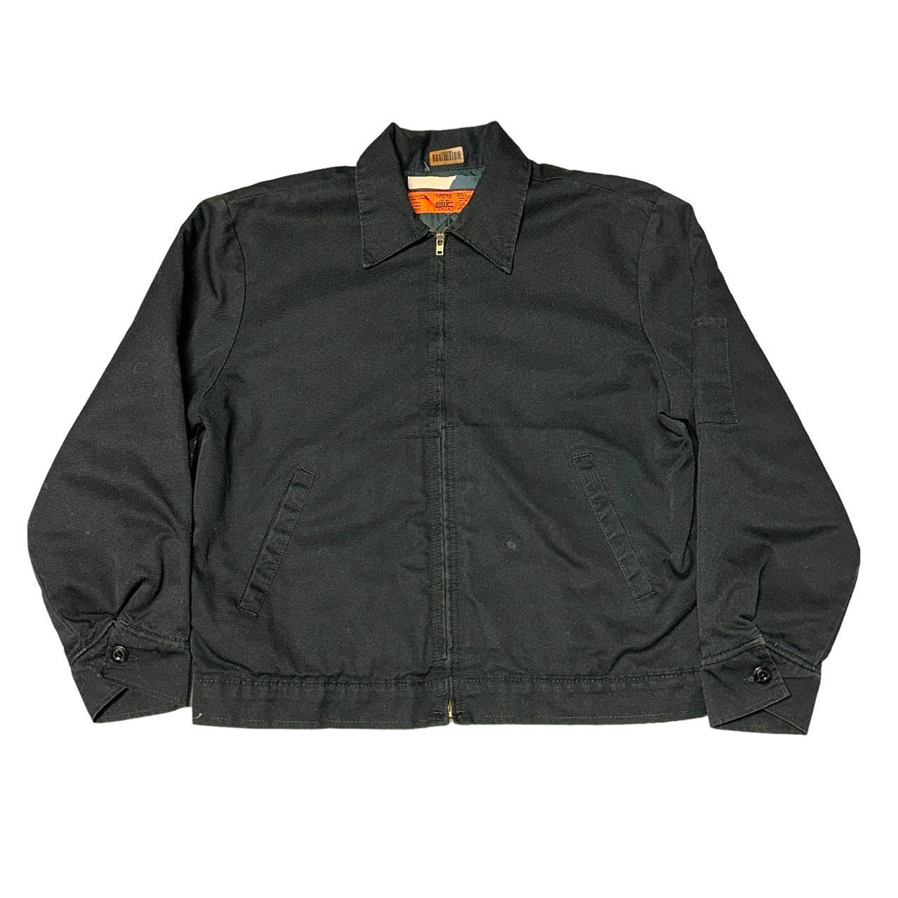 Vintage Work Jacket -Minor stains pictured •Size:... - Depop