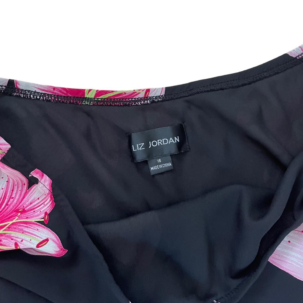 Vintage y2k Liz Jordan floral midi skirt - Depop