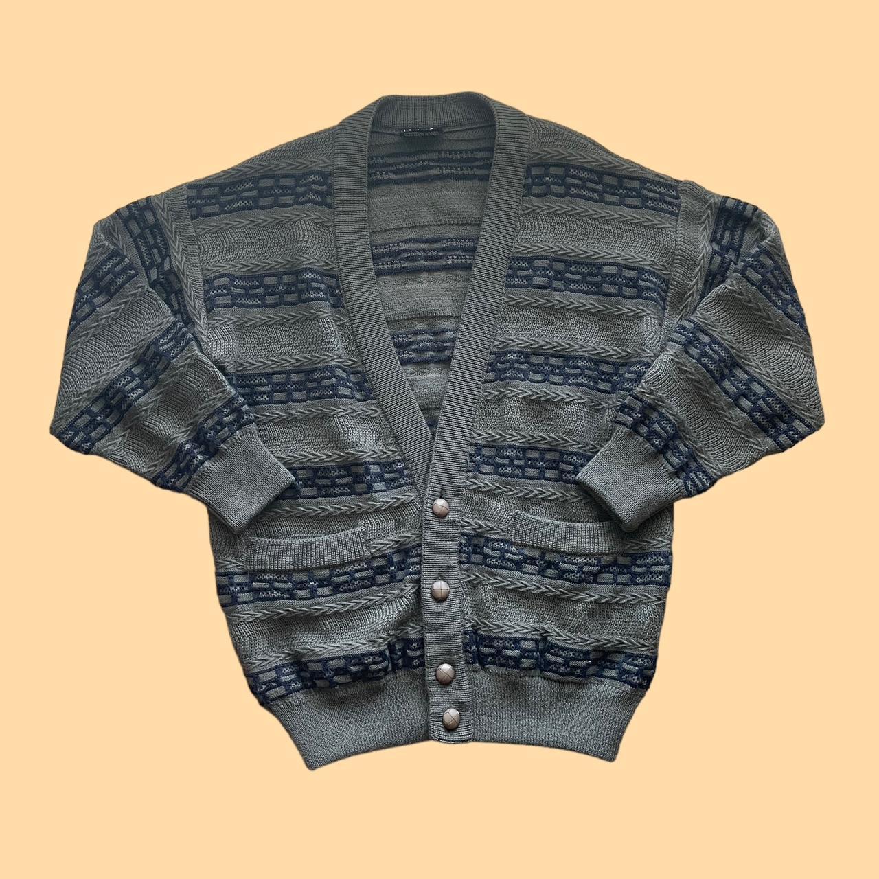 Vintage grandpa knit cardigan Made in AUS - Depop