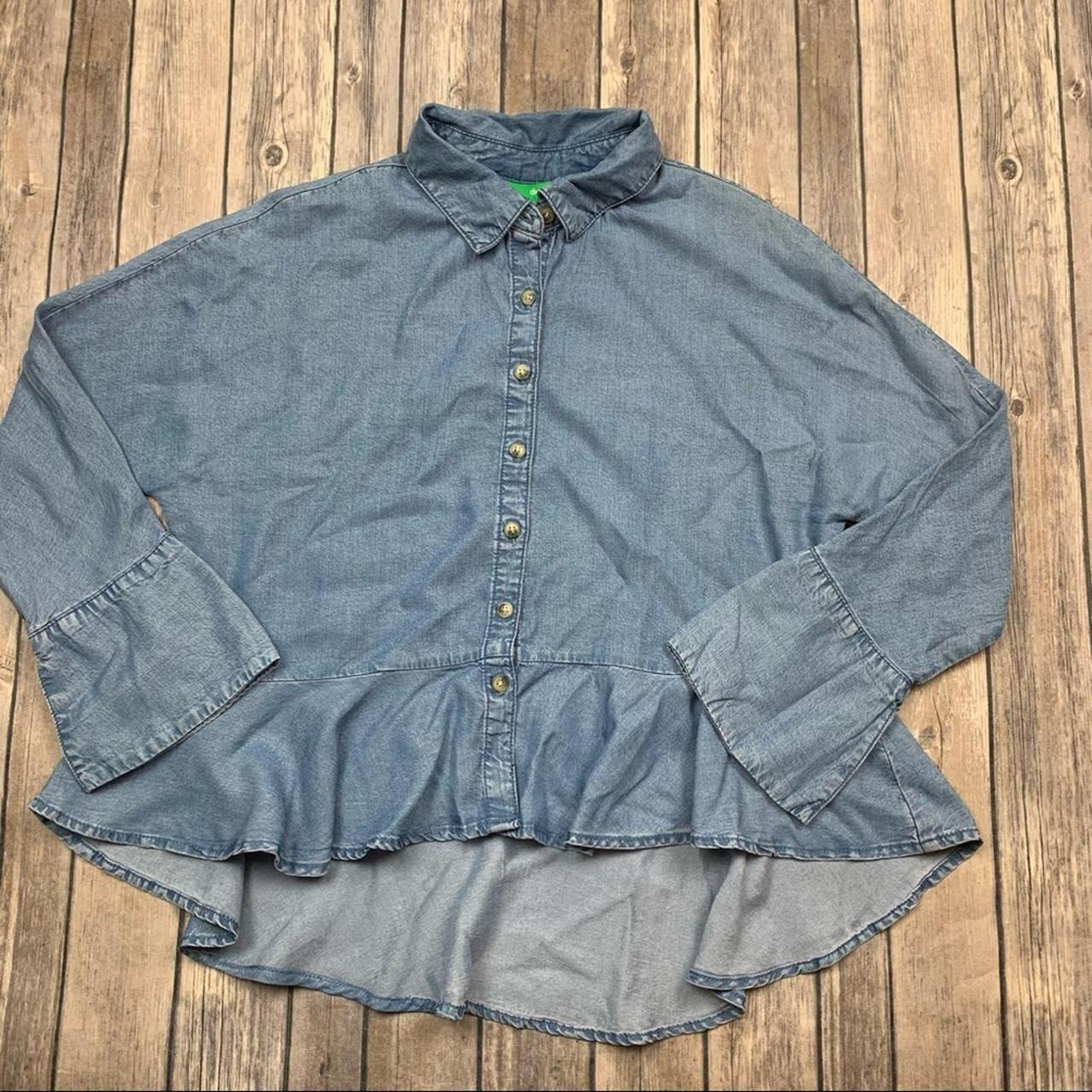 dip denim shirt Size medium New with tags Super... - Depop