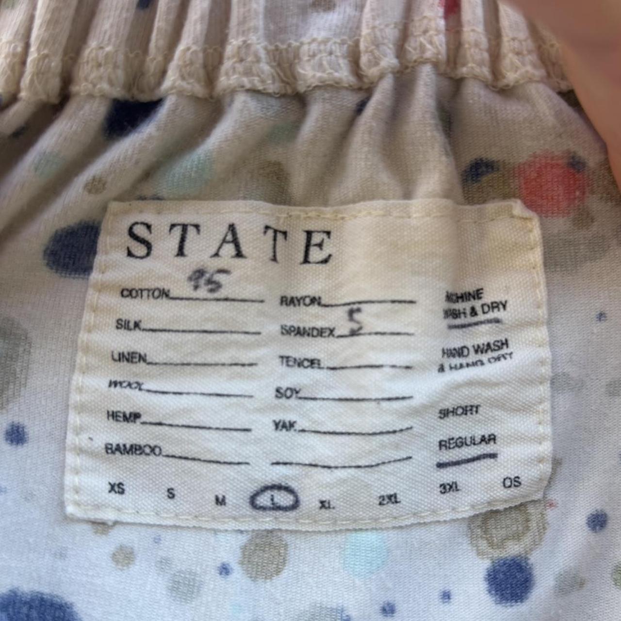 State the Label “Perfect Pants” in splatter... - Depop