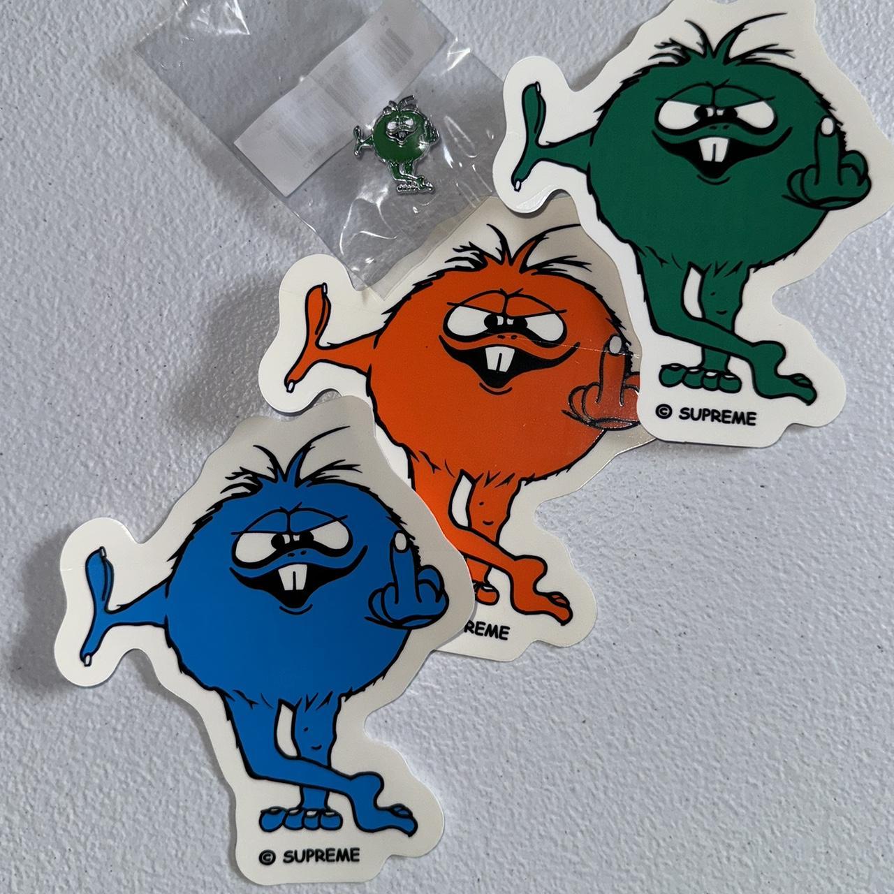 Supreme Camacho Pin + Stickers .875" enamel pin... - Depop