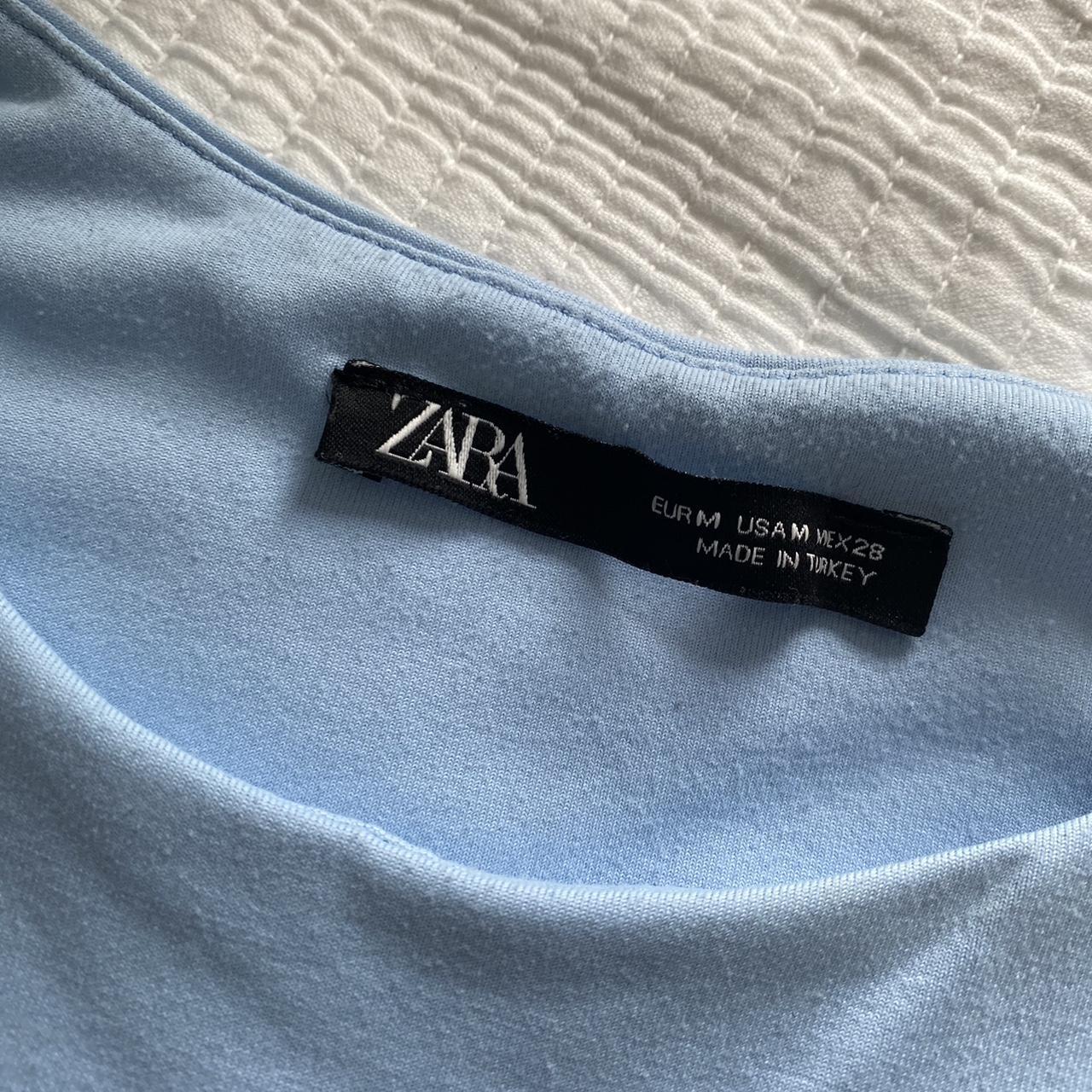 ZARA BABY BLUE BODYSUIT 🩵🩵 Size M halter neck baby... - Depop