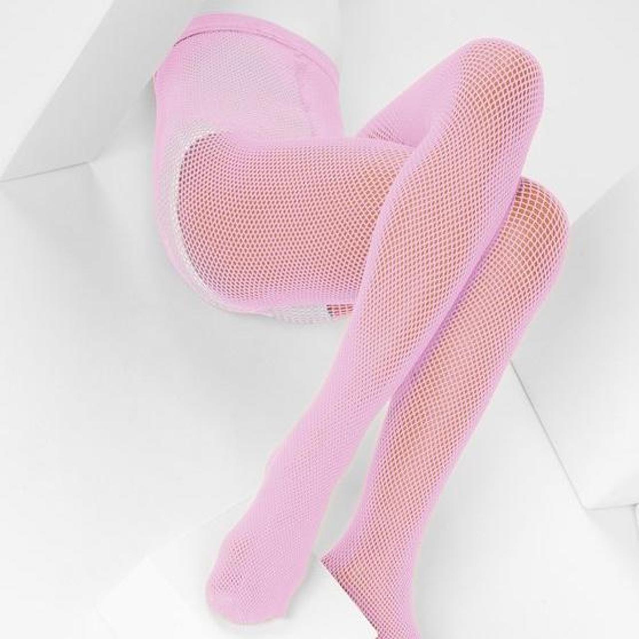 Women's Pink Hosiery-tights | Depop