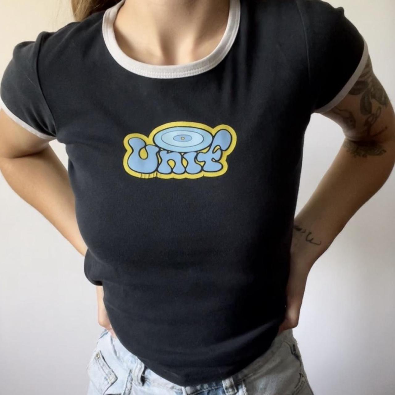 repop old school unif ringer tee size medium in... - Depop