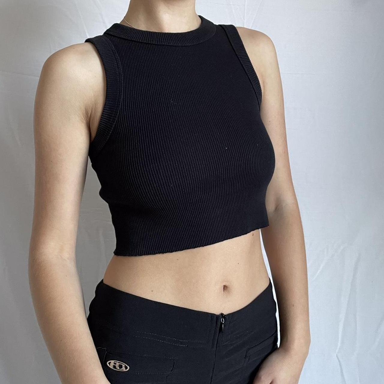 Simple black tank! Super flattering, perfect for... - Depop