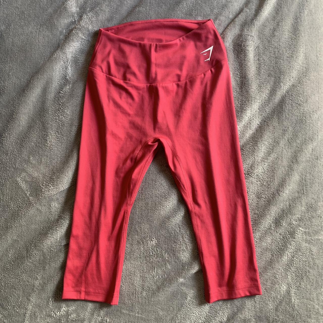 Gymshark Womens Red And Pink Leggings Depop