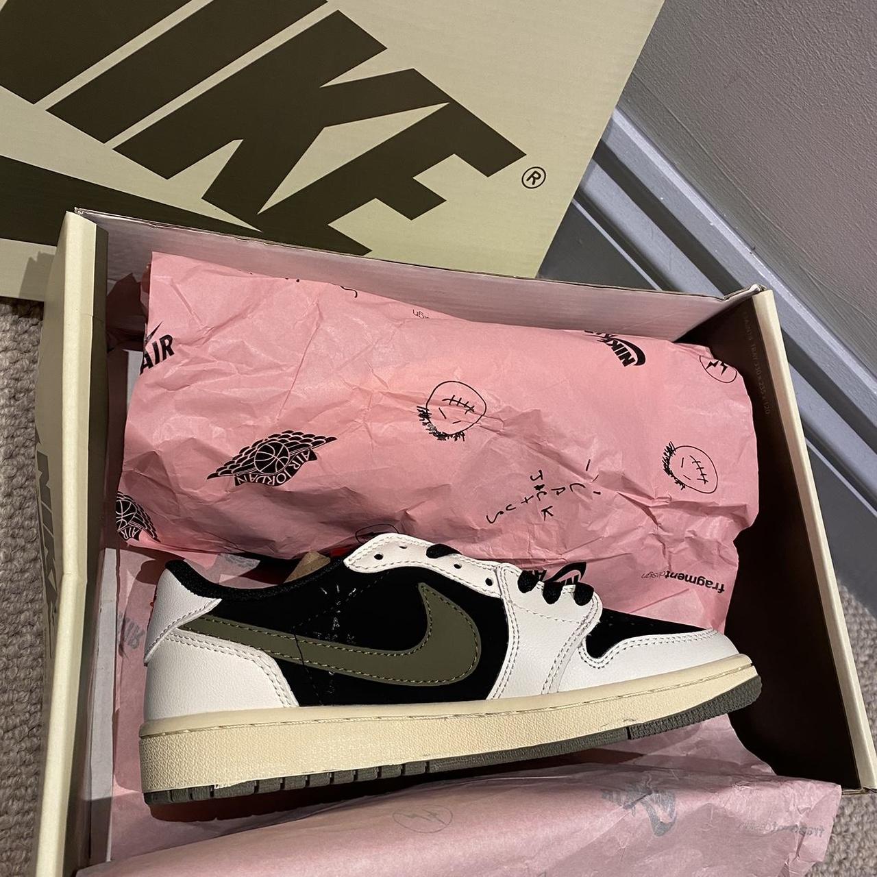 Air Jordan 1 Low OG SP X Travis Scott Olive Size 4.5... - Depop