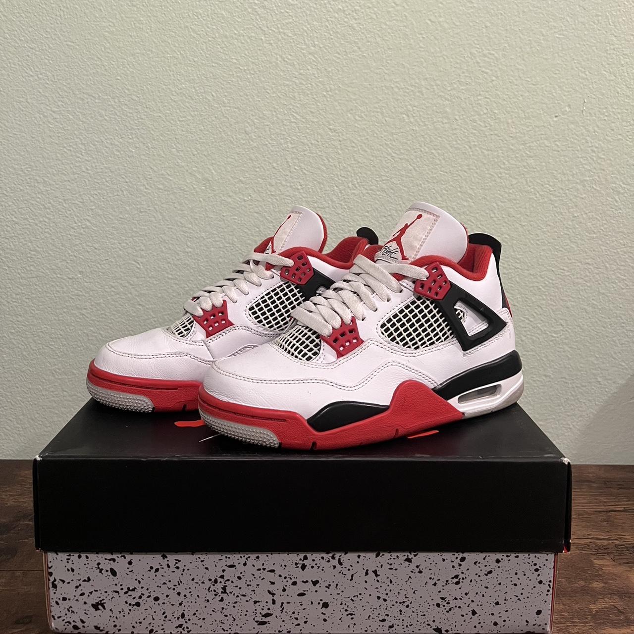 Air Jordan 4 Retro OG 'Fire Red ' Size US 5.5 in... - Depop