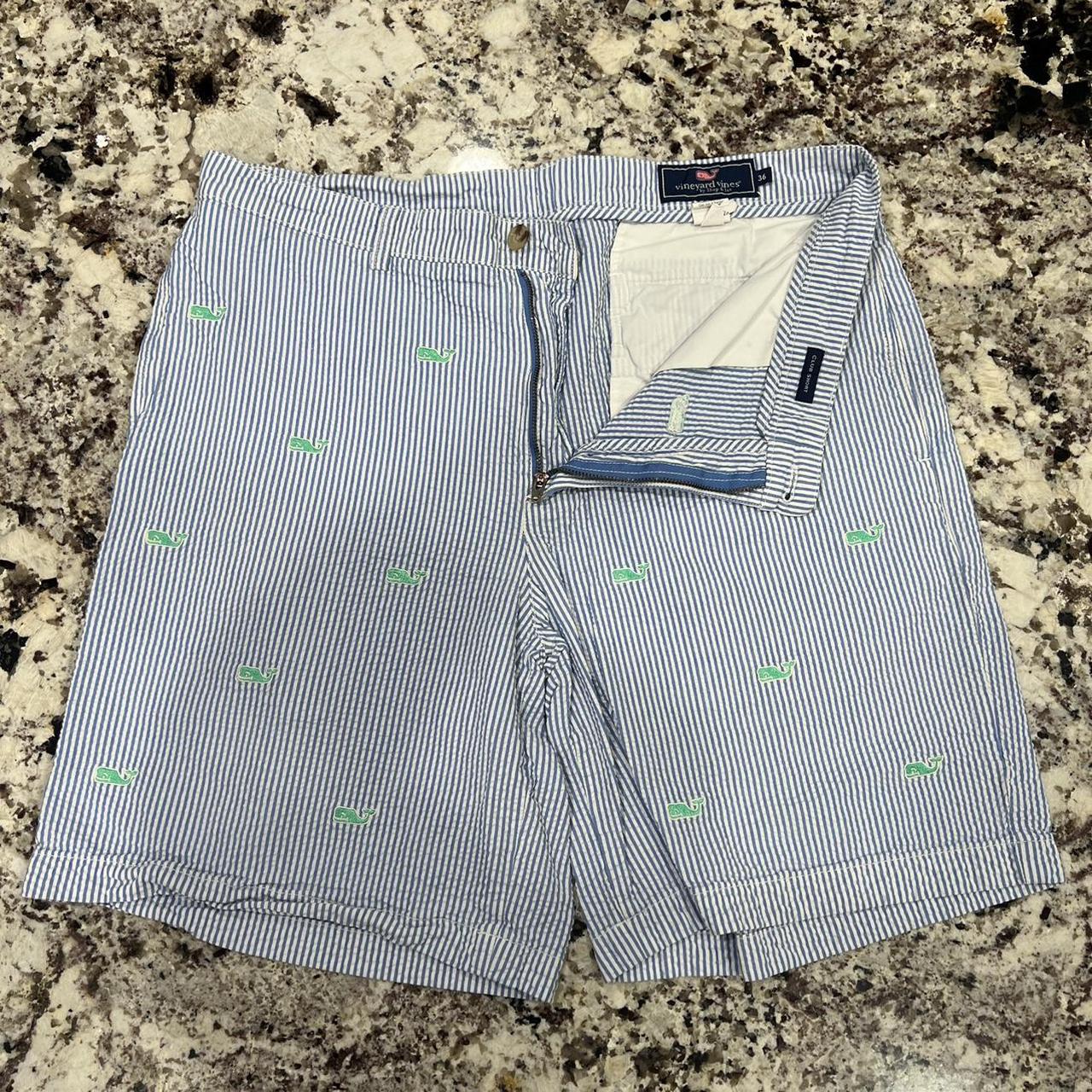 Vineyard vines shorts -front button is loose and... - Depop
