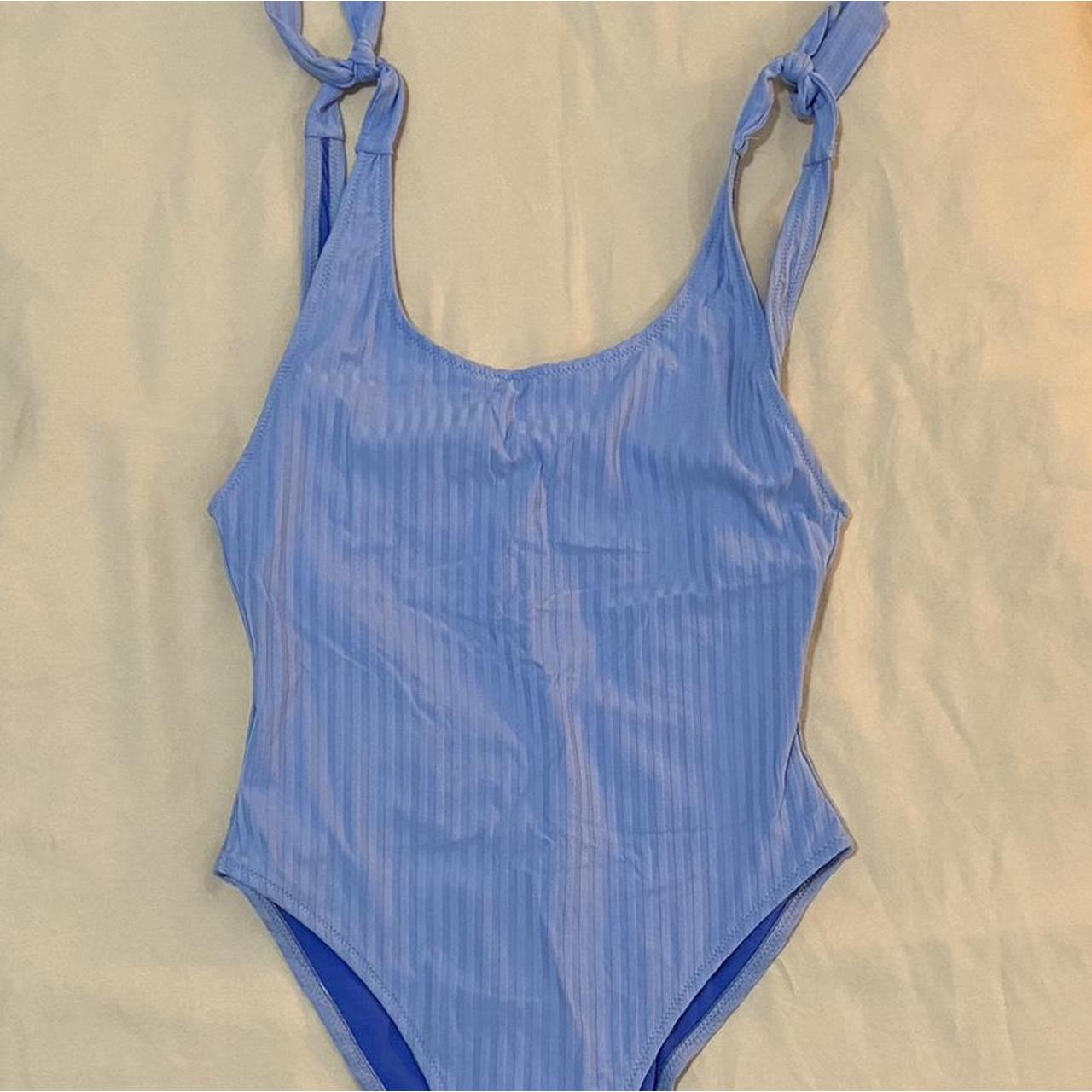 Paloma Wool Women's Blue Swimsuit-one-piece | Depop