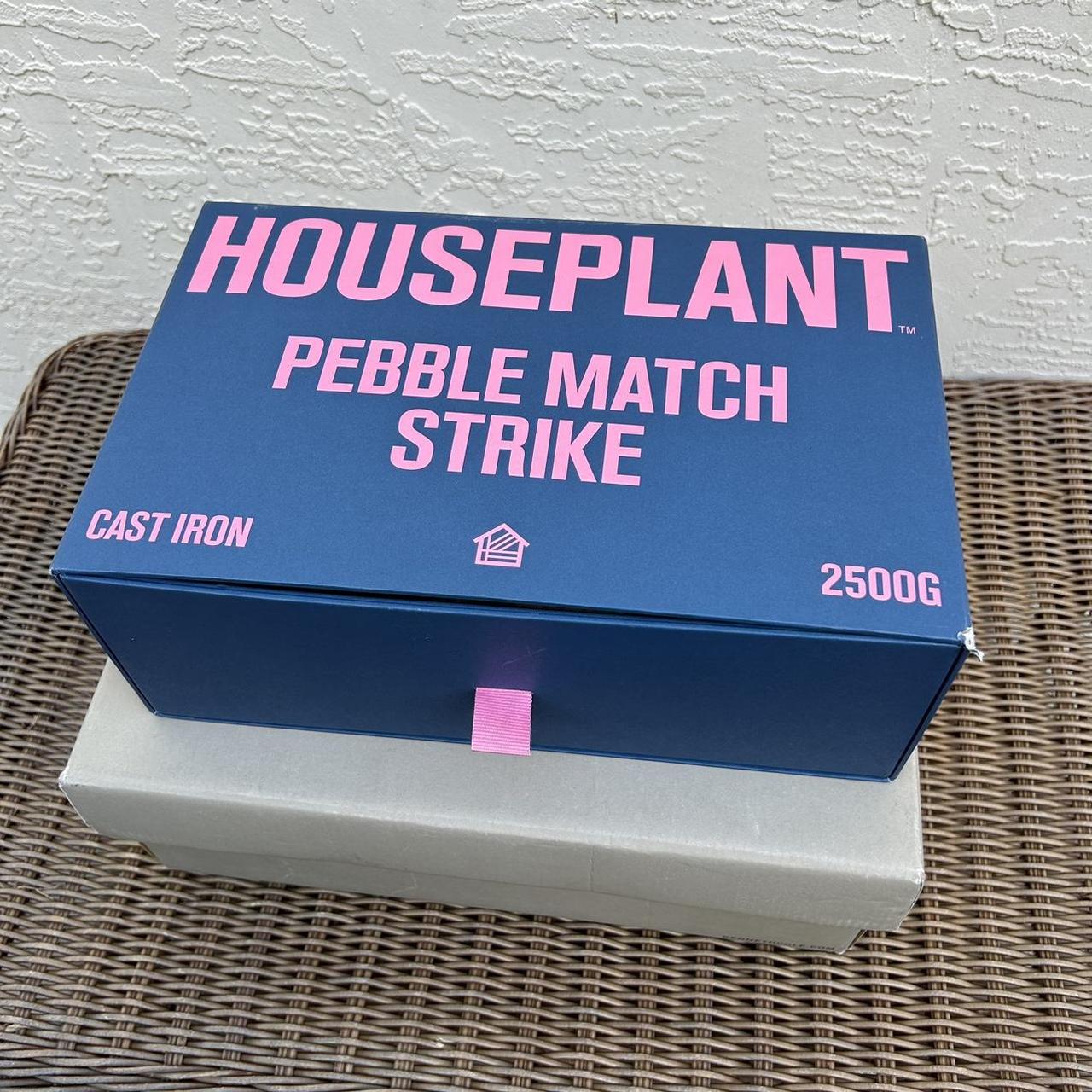 houseplant pebble match strike storage blue... - Depop