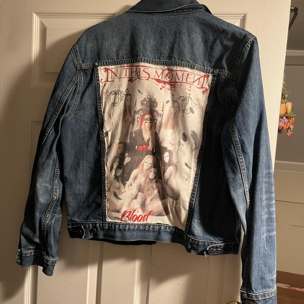 Rare CUSTOM In This Moment Blood Metal Denim Jacket... - Depop