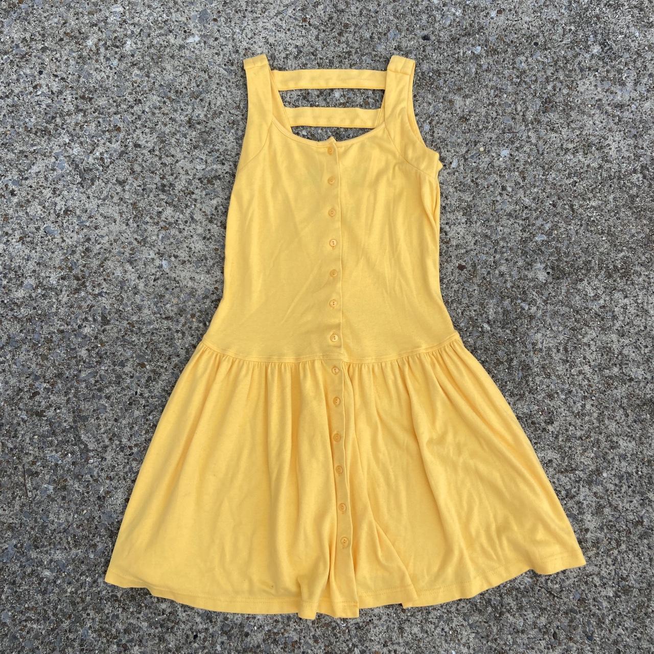 Vintage summer dress Adorable yellow vintage summer... - Depop