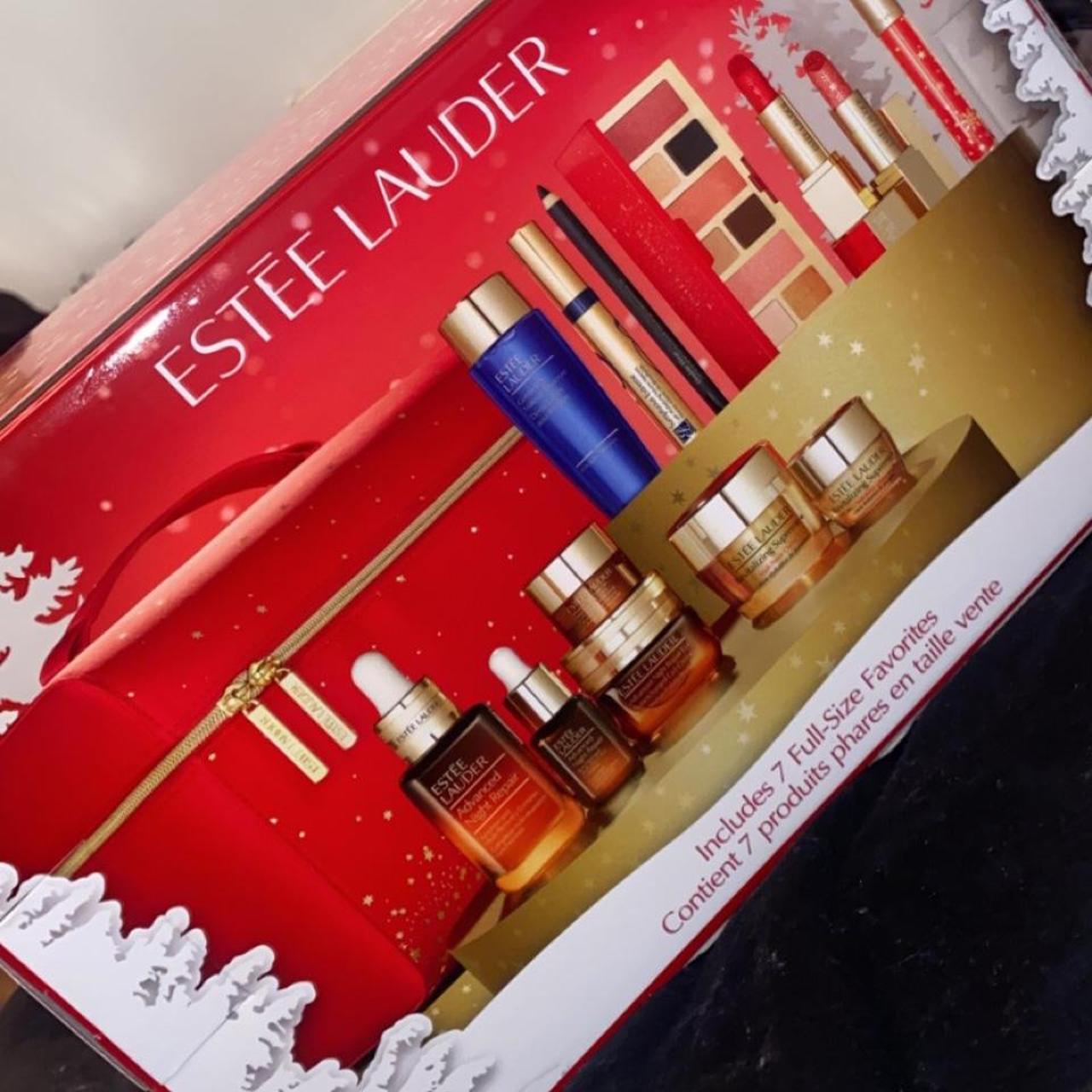Estee lauder gift set with makeup and skincare... - Depop