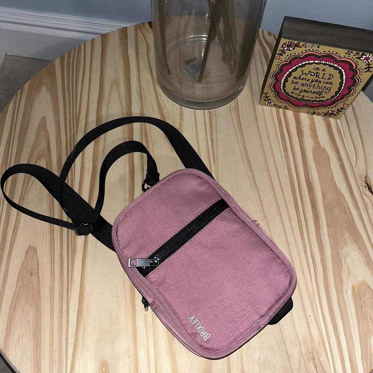 Brixley pink and black crossbody bag with adjustable... - Depop