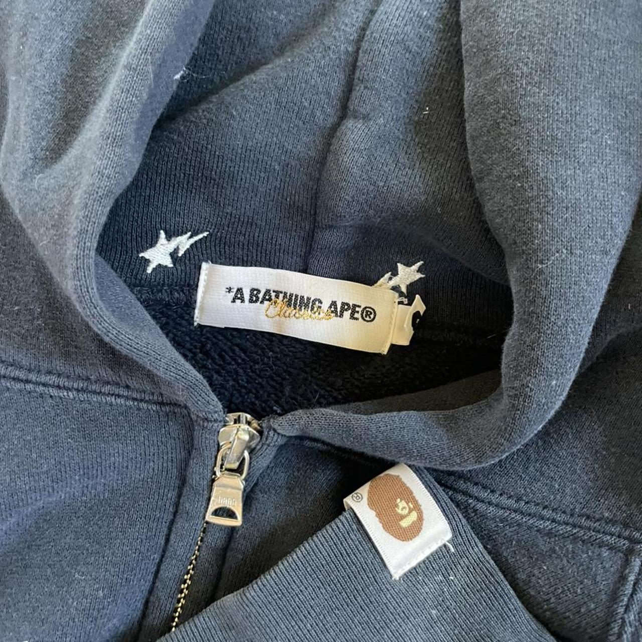 RARE BAPE navy blue star zip up lmk if you want try... - Depop