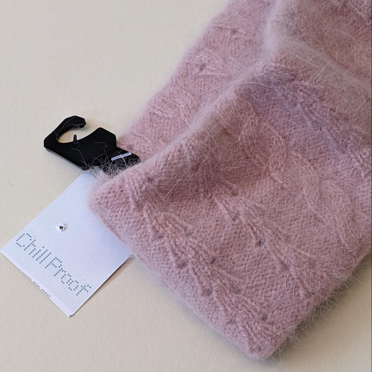 Ballet Pink Angora Knit Headband New with tags mauve... | Depop