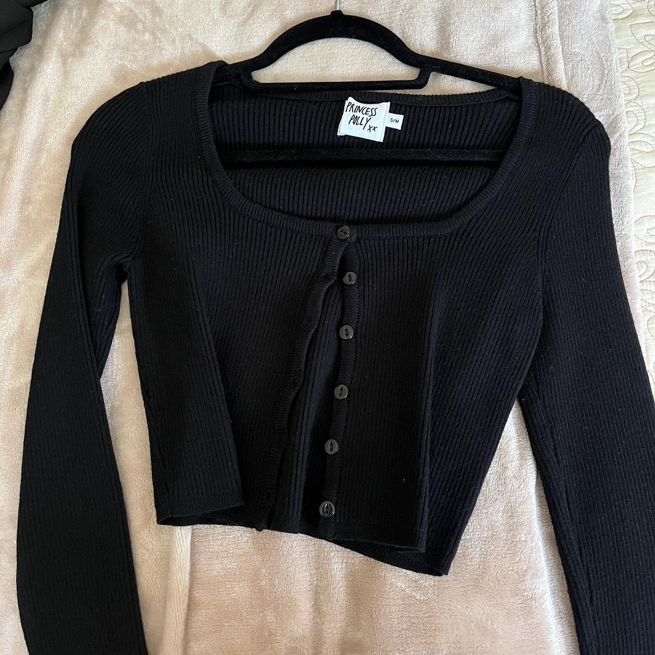 Princess Polly cropped cardigan/long sleeve top... - Depop