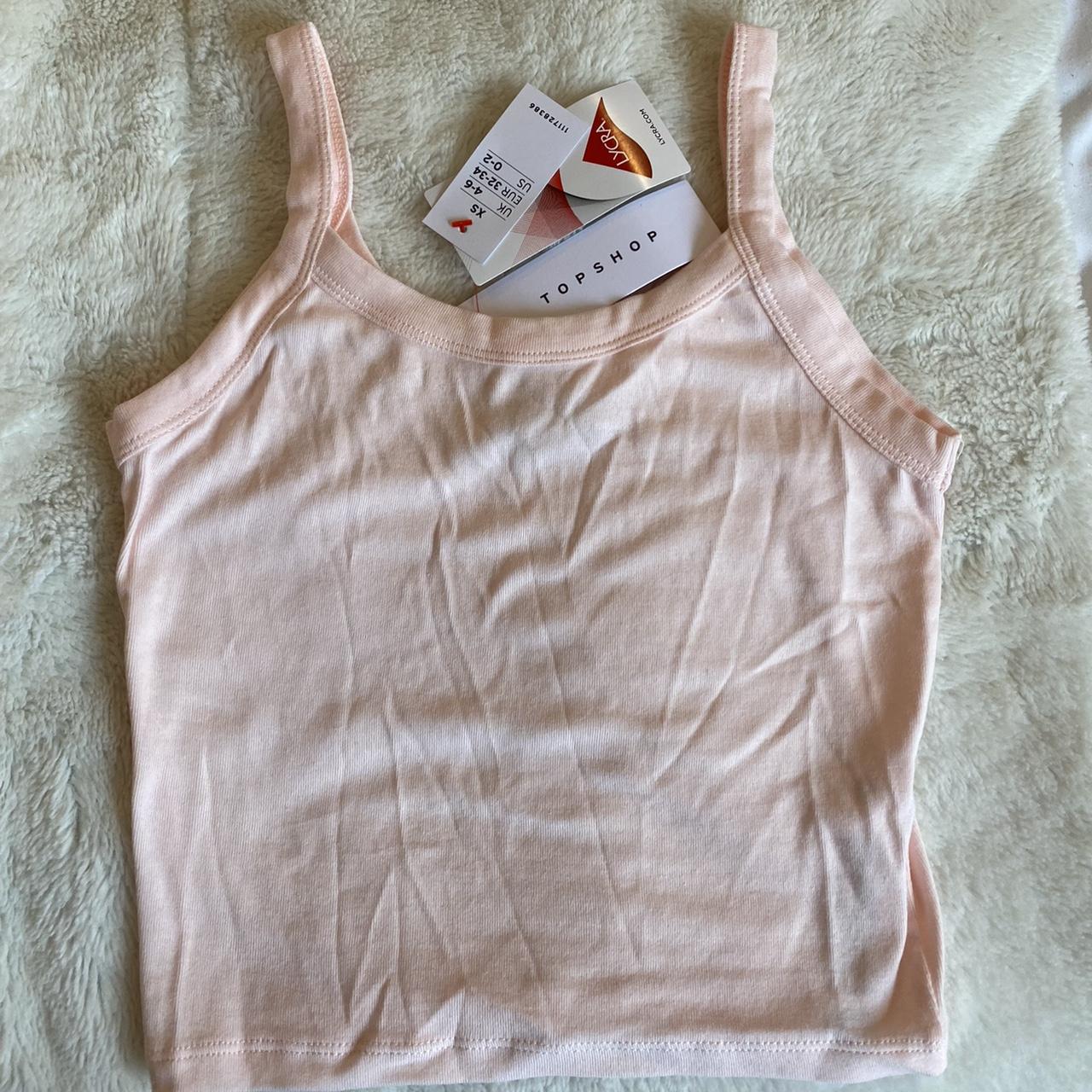-topshop baby pink cami top -brand new with tags... - Depop