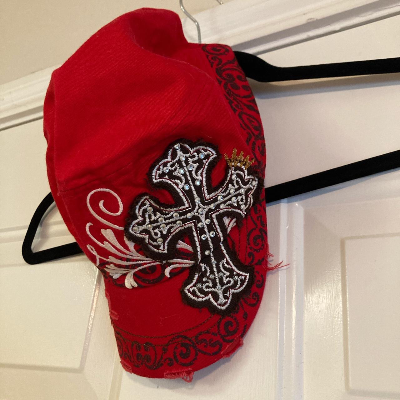 2000s cross “Leader” branded cap Adjustable... - Depop