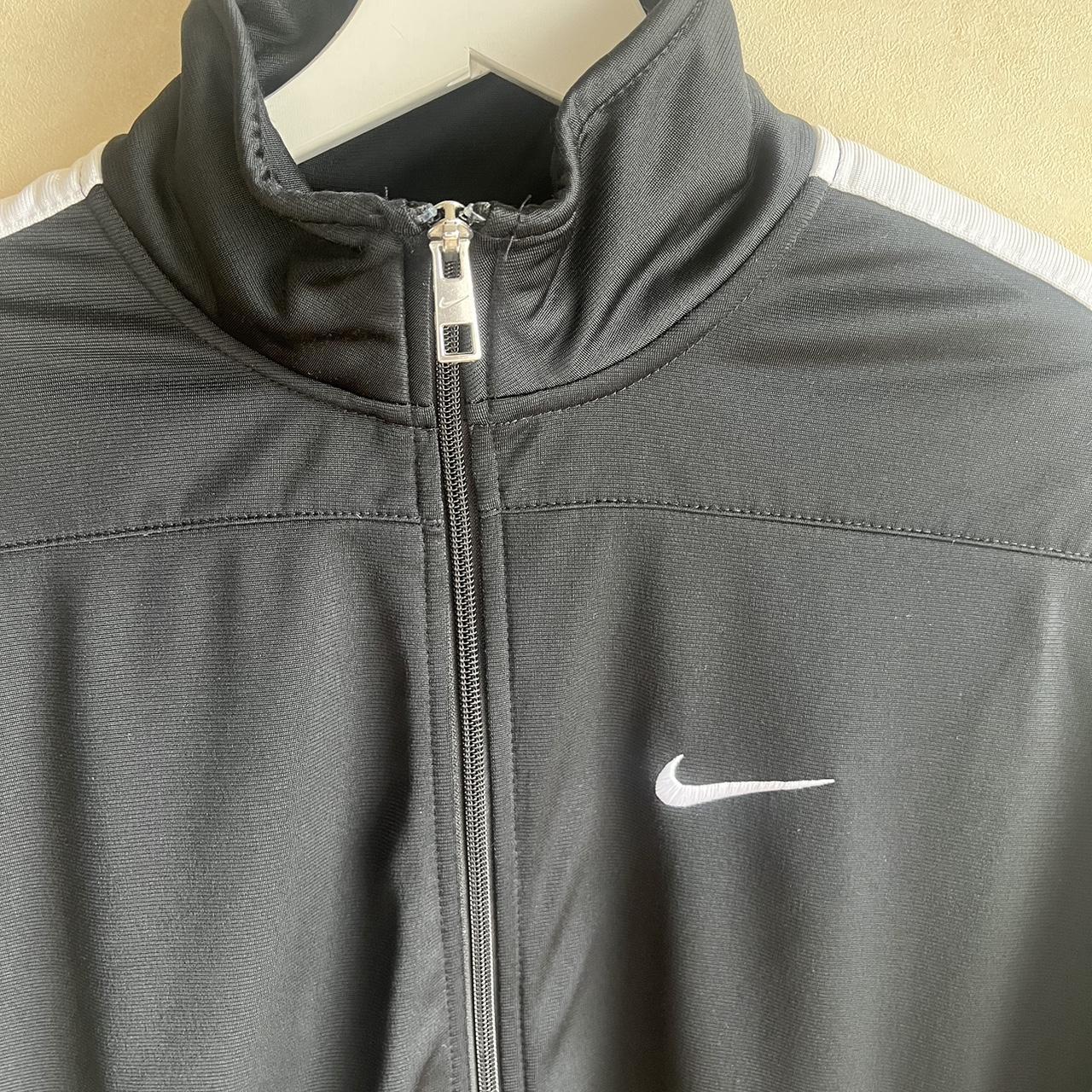 Nike black track jacket size XL - Depop