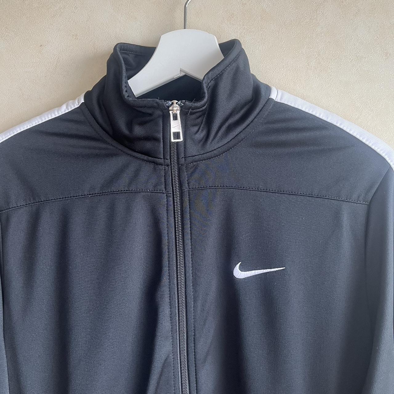 Nike black track jacket size XL - Depop