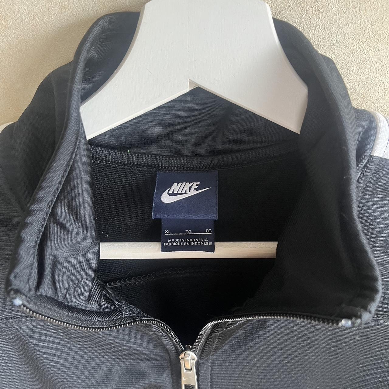 Nike black track jacket size XL - Depop