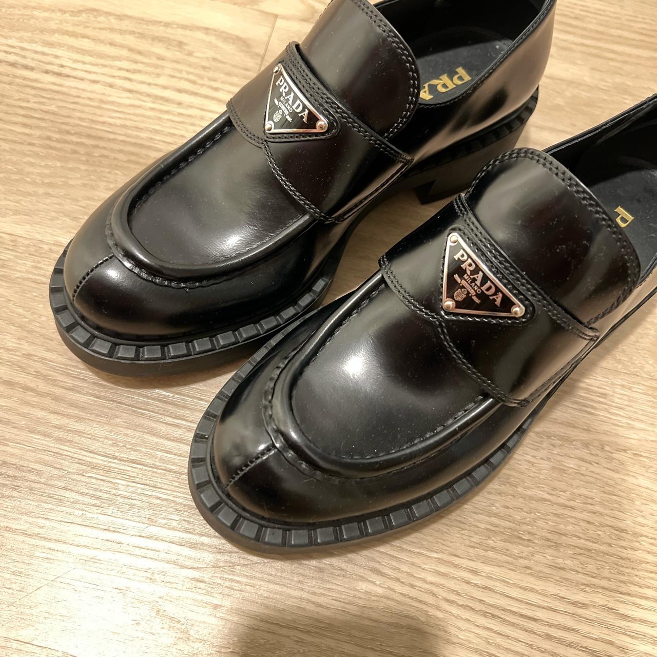 Prada Women's Black Loafers | Depop