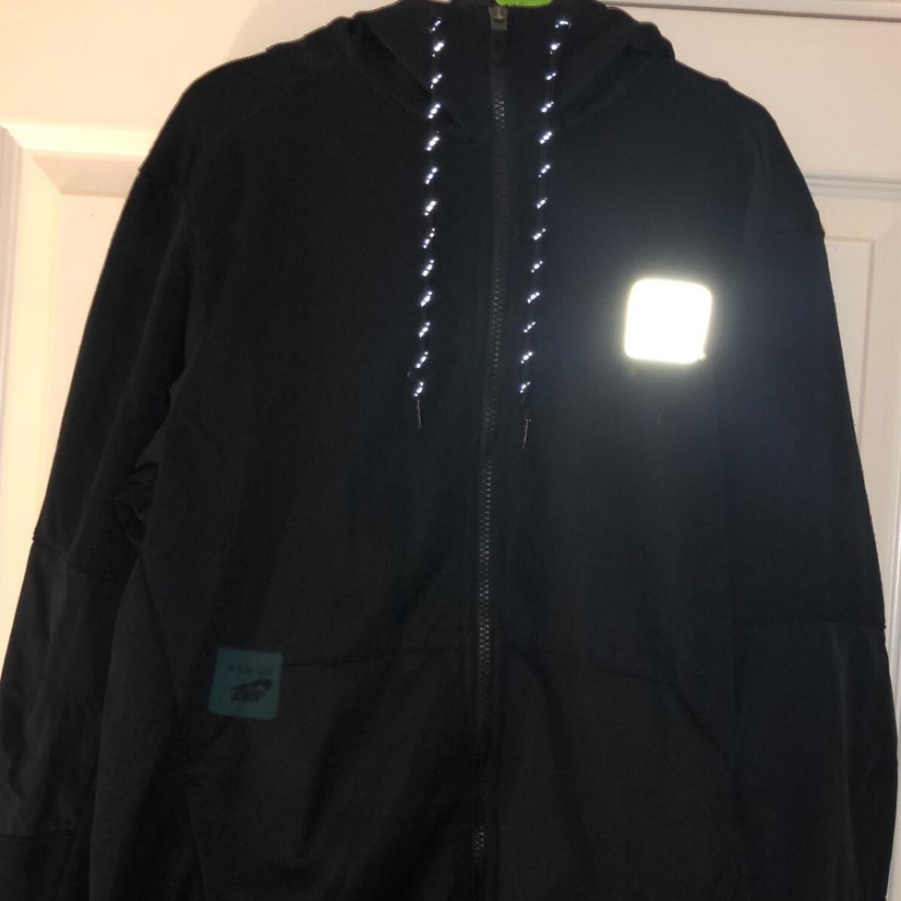 Black Nike air max reflective jacket ~medium men’s~... - Depop