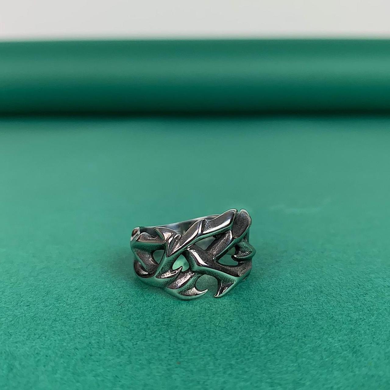 Y2k 2000s opium thorn silver sterling silver punk... - Depop