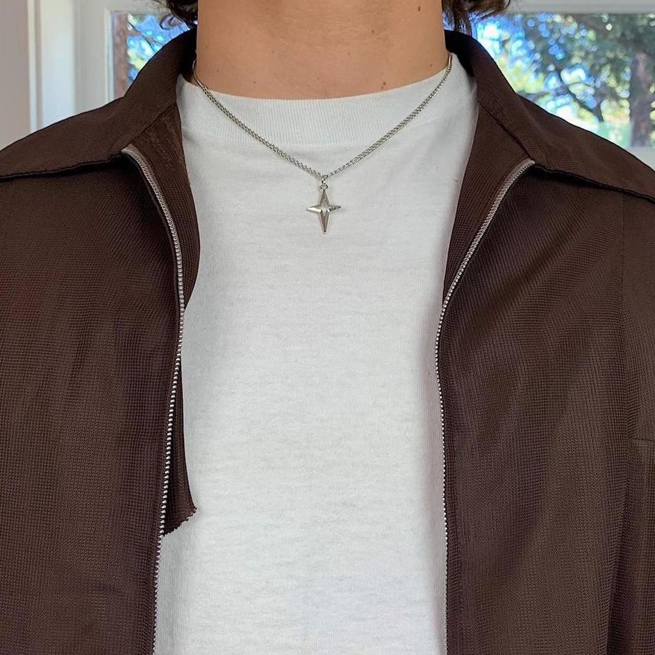 Y2k 2000s Cyber vintage style grunge silver star... | Depop