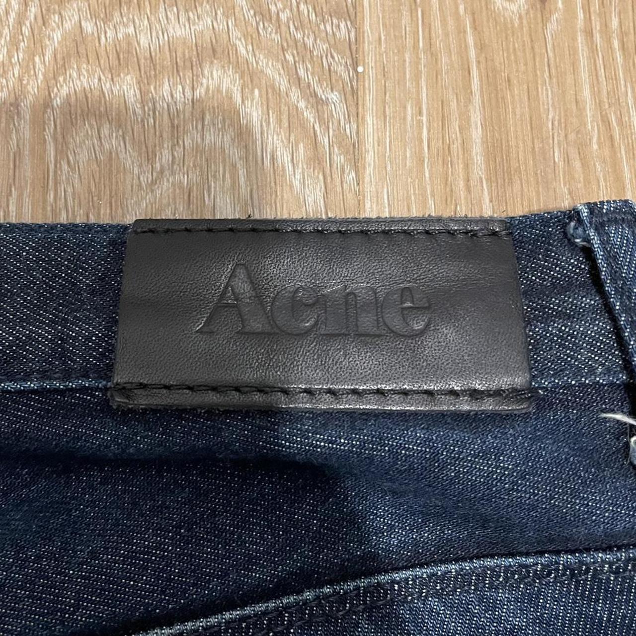 Acne Studios “Max” Raw Denim Jeans Sz -... - Depop