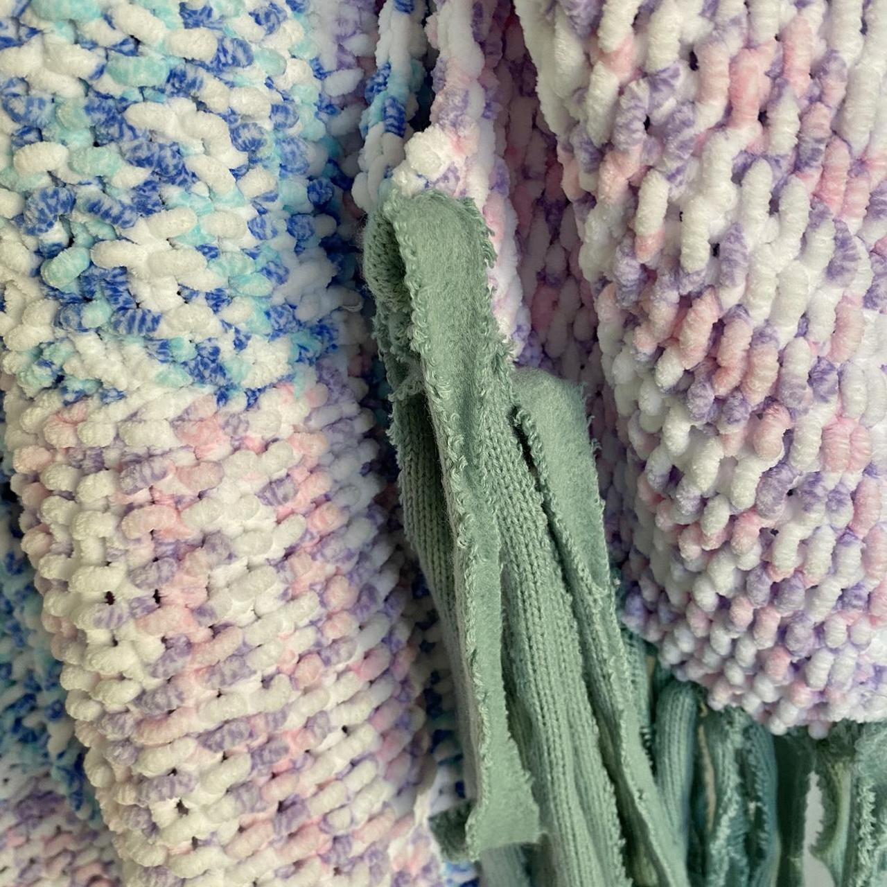 Ice Cream Knitted Haori in Winter colourway Hand... - Depop